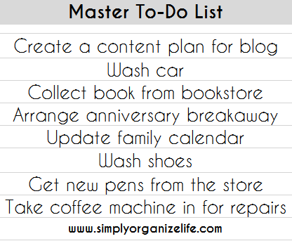 5 Lists To Make Your Life Easier | Simply Organize Life
