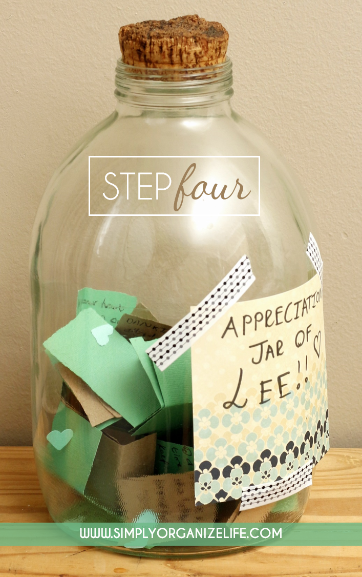DIY – Appreciation Jar for that Special Someone | Simply Organize Life